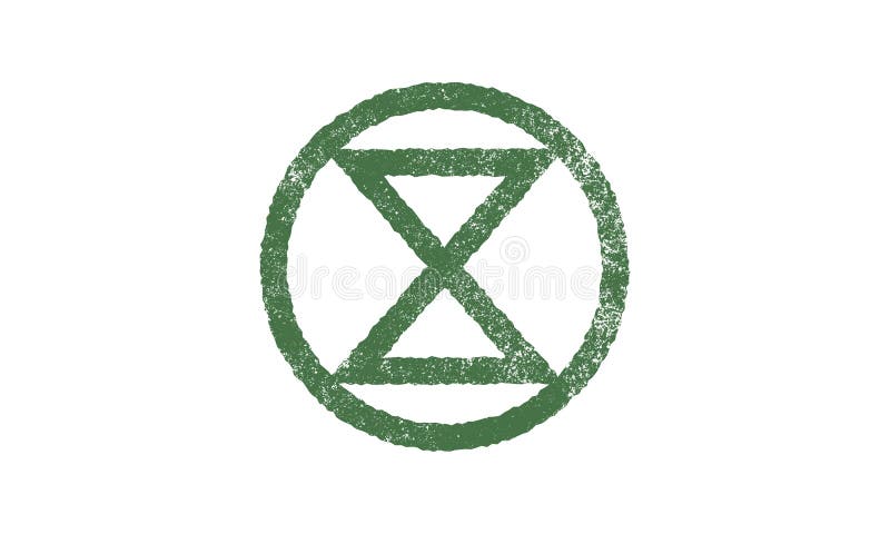 Extinction Symbol, Concept Illustration Extinction Rebellion Moment ...