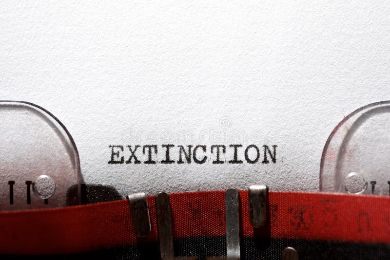 Extinction concept view stock photo. Image of idea, paper - 258331892