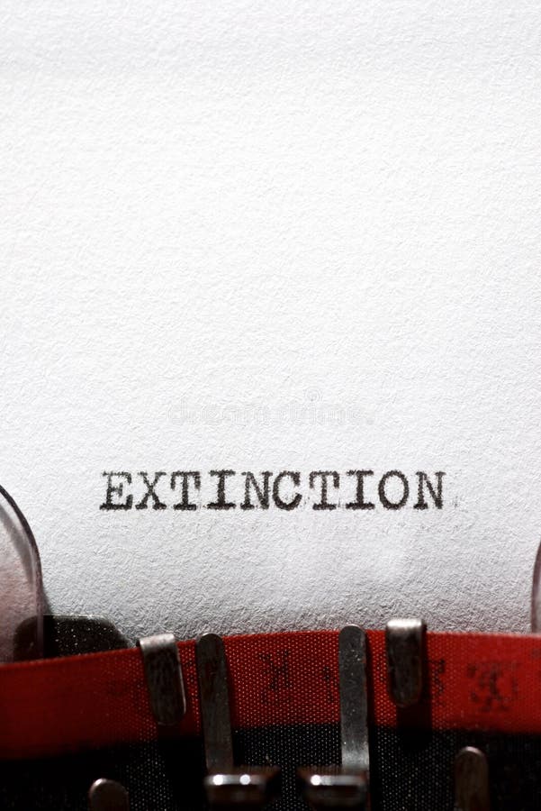 Extinction concept view stock photo. Image of mass, finish - 258331900