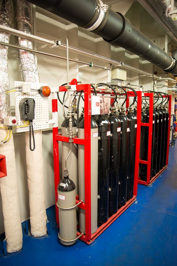 Extinguishing system stock photo. Image of crew, system - 37651044