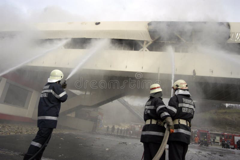 Extinguishing Water Used in Firefighting Stock Image - Image of help ...