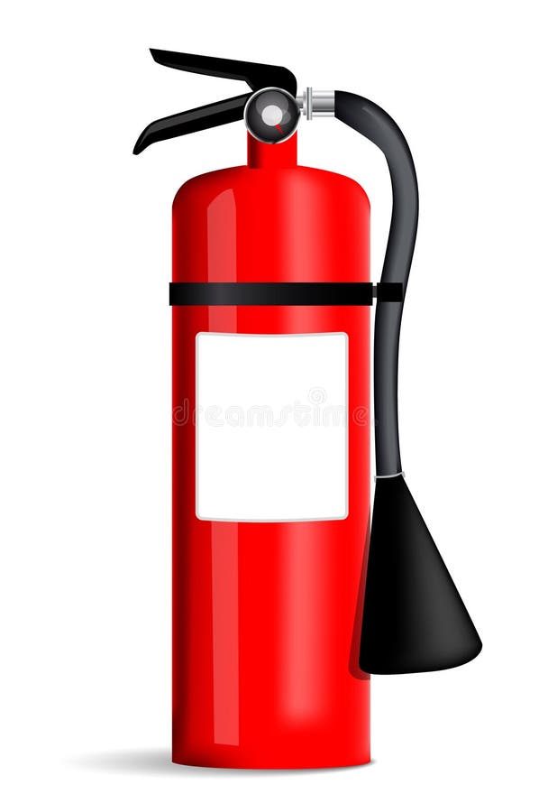 Personaje De Dibujos Animados Del Extintor Ilustración del Vector ...