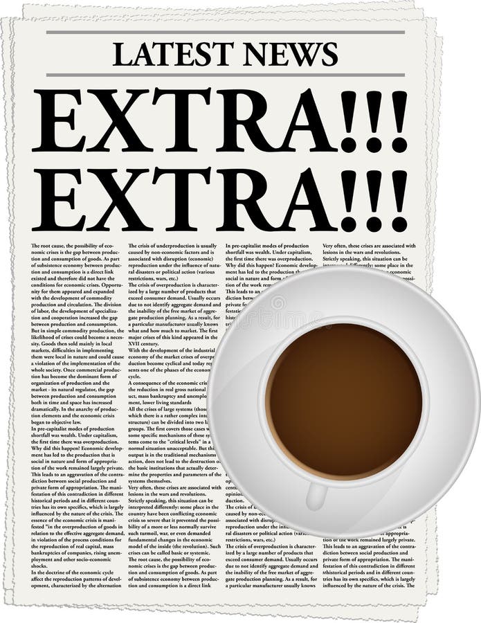 The Newspaper EXTRA! EXTRA! Stock Photo - Image of press, publication ...