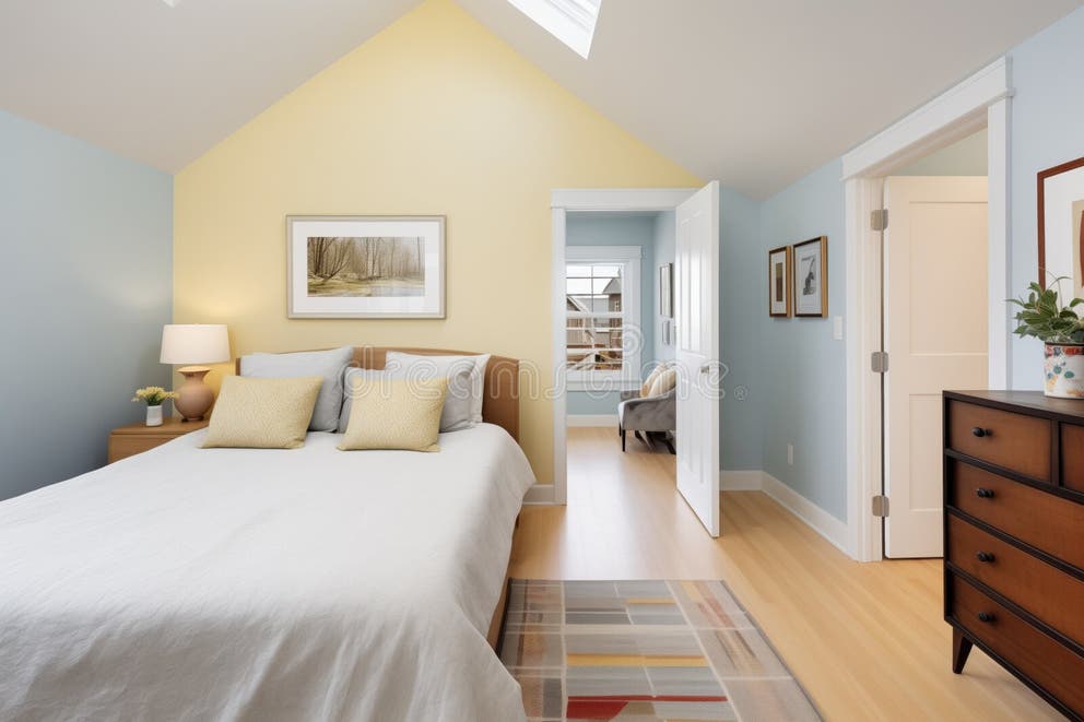 Extra Bedroom with Gable Roof in Cape Cod Expansion Stock Illustration ...