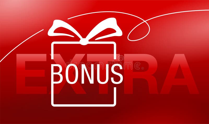 Extra Bonus Banner for Special Bonus Program Stock Vector ...