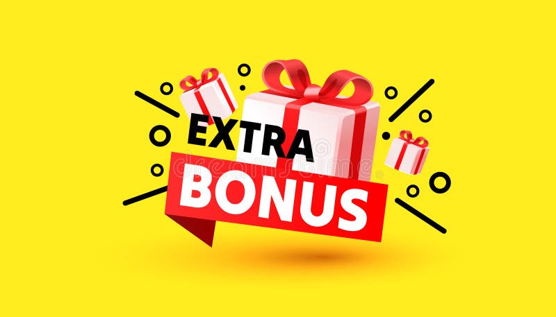 Extra Bonus Gift, Gift Tag, Free Product. Web Sticker. Vector ...