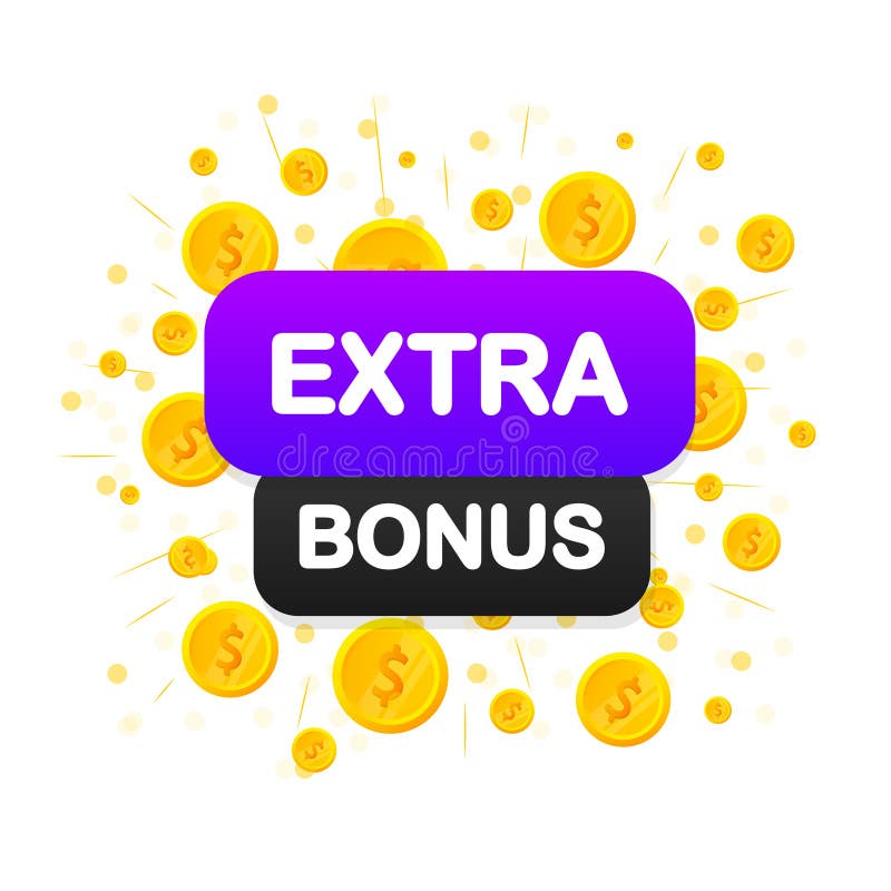 Extra Bonus. Realistic Banner. Product Advertising. Web Design. Vector ...