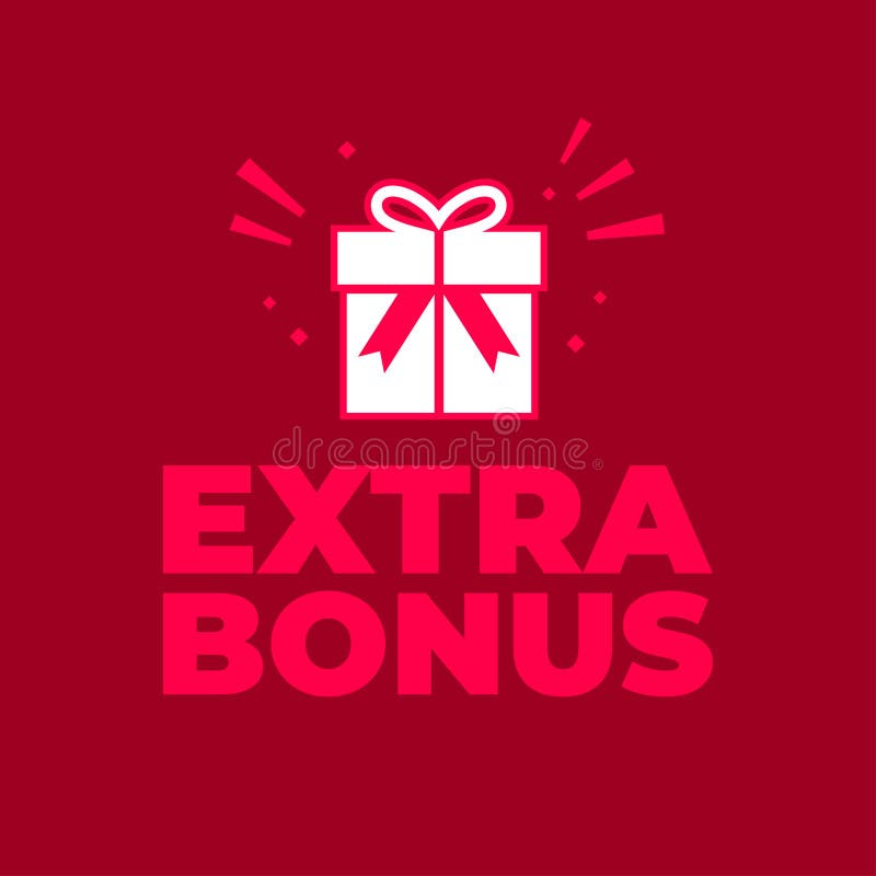 Extra Bonus Special Offer with Gift Box Banner Stock Vector ...