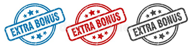 Extra Bonus Stamp. Extra Bonus Round Isolated Sign Stock Vector ...