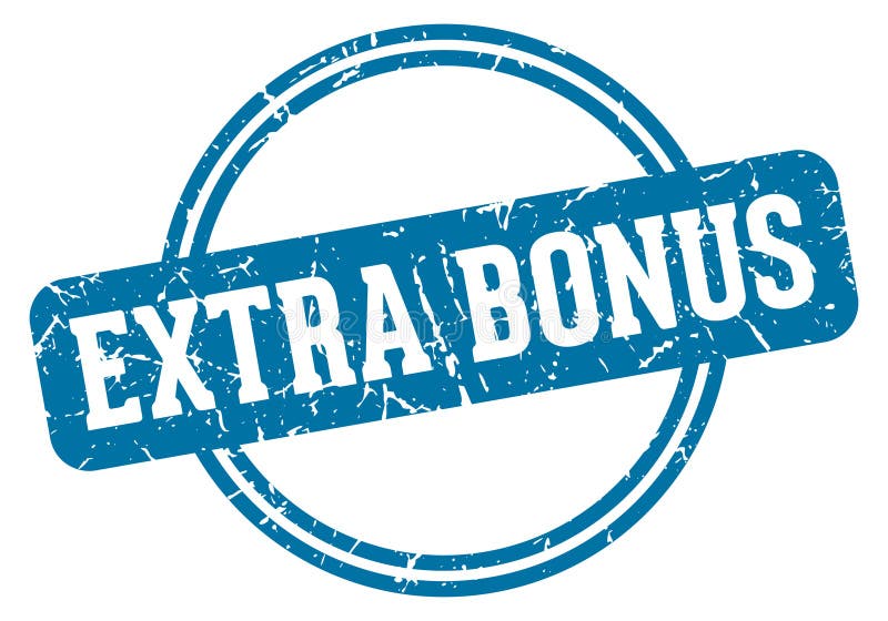 Extra bonus stamp stock illustration. Illustration of sign - 347741647