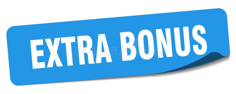 Bonus sticker. stock vector. Illustration of vector - 153287470
