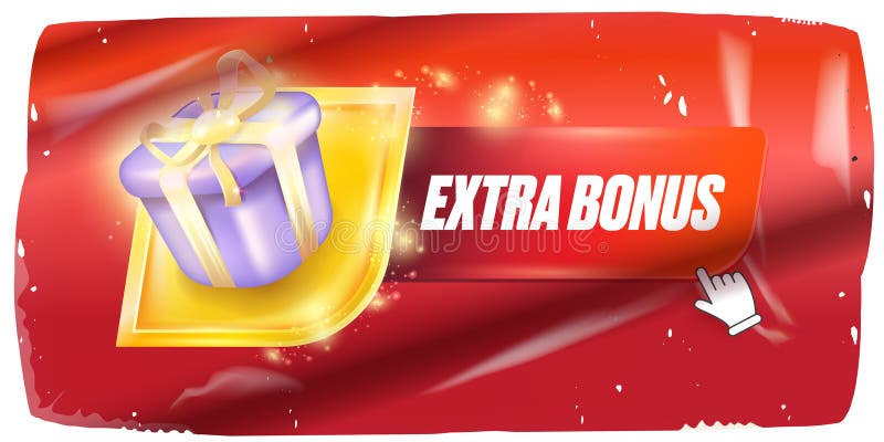 Extra Bonus Vector Bold Typography on Dynamic Background with Golden ...