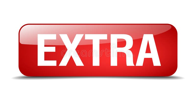 Extra Red 3d Realistic Speech Bubble on White Stock Vector ...