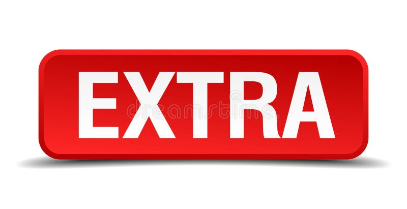 Extra button stock vector. Illustration of label, button - 121046915