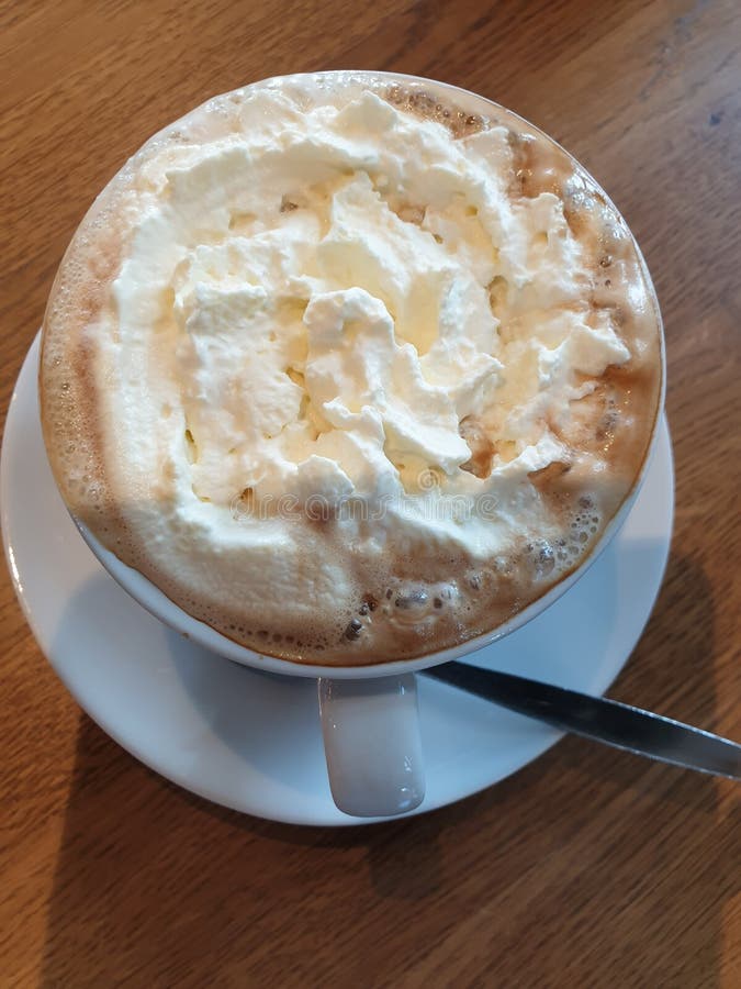 With Extra Cream stock photo. Image of brown, glass - 255858146