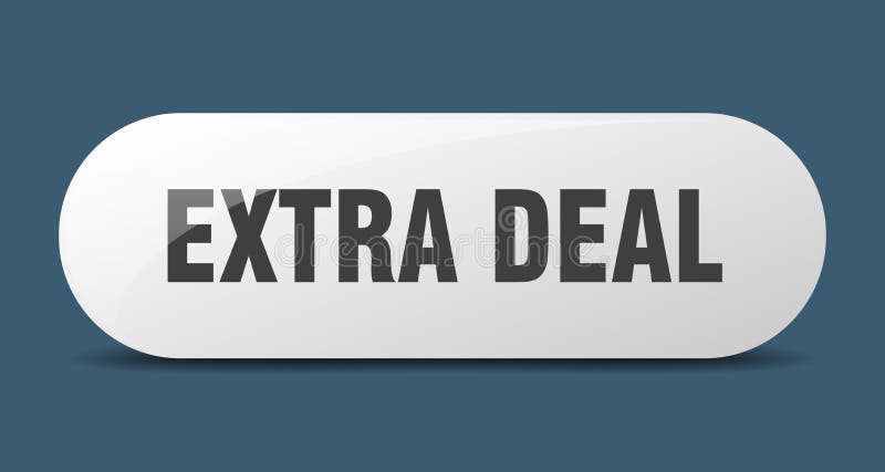 Extra Deal Button. Sticker. Banner. Rounded Glass Sign Stock Vector ...