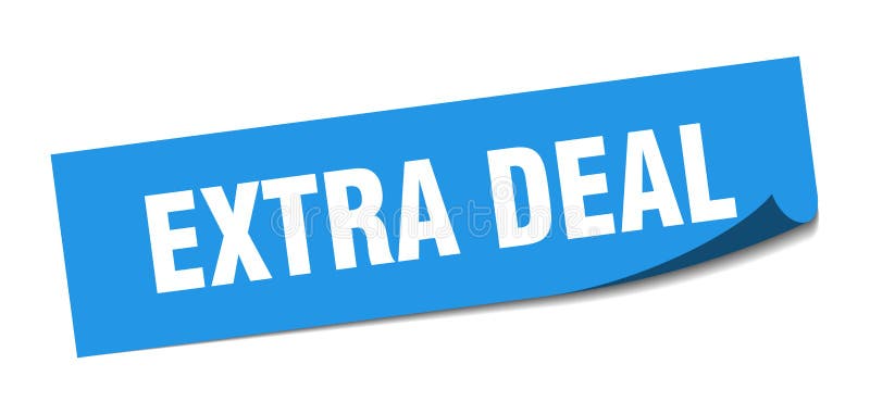 Extra Deal Sticker. Extra Deal Square Isolated Sign Stock Vector ...