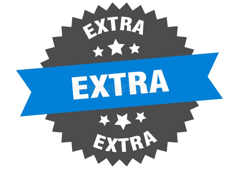 Extra stock vector. Illustration of badge, black, seal - 160546407