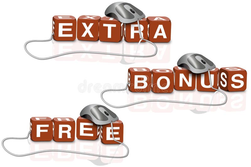 Extra Free Bonus Sales Bargain Shop Stock Illustration - Illustration ...