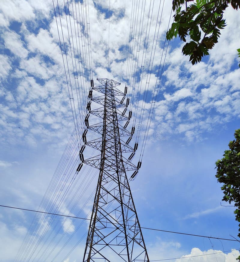 Extra High Voltage Main Line Stock Photo - Image of contruction, tower ...