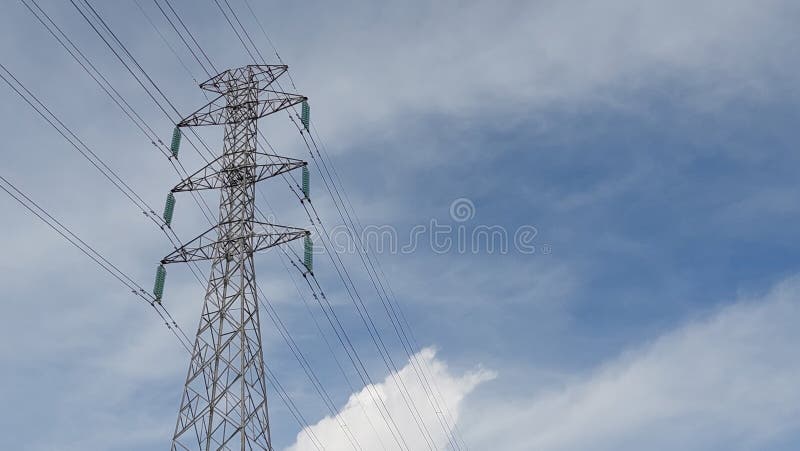 Extra High Voltage Overhead & X28;SUTET& X29; Stock Photo - Image of ...