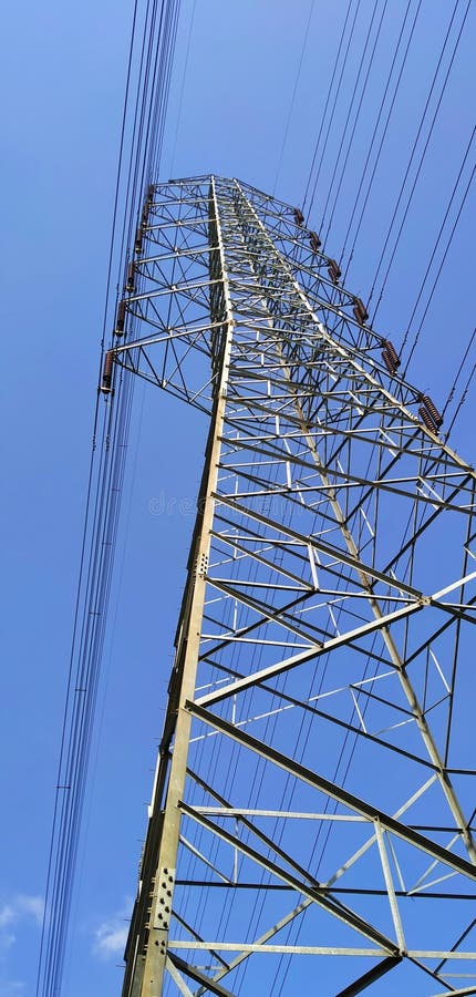 Extra High Voltage Power Tower. Stock Photo - Image of tower, extra ...