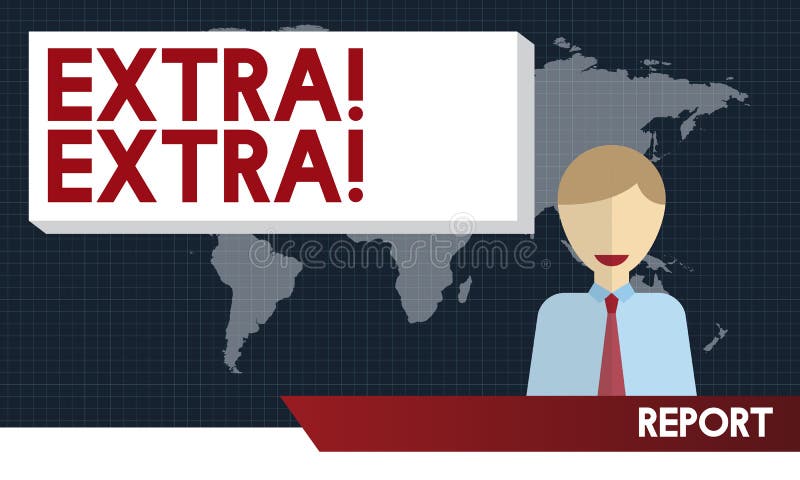 Extra Important Announcement Advertisement Concept Stock Illustration ...