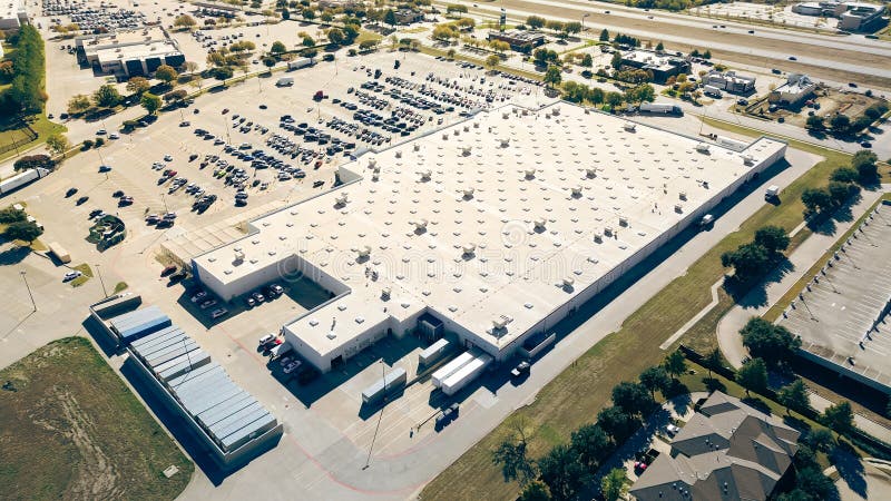 Extra Large Grocery Store with Container Loading Bay and Commercial ...