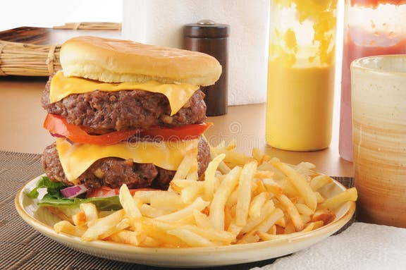 Extra large hamburger stock image. Image of mustard, four - 26035987