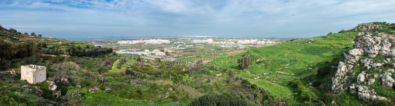 Extra Large Panoramic Landscape View Over the Mountain Valley Stock ...