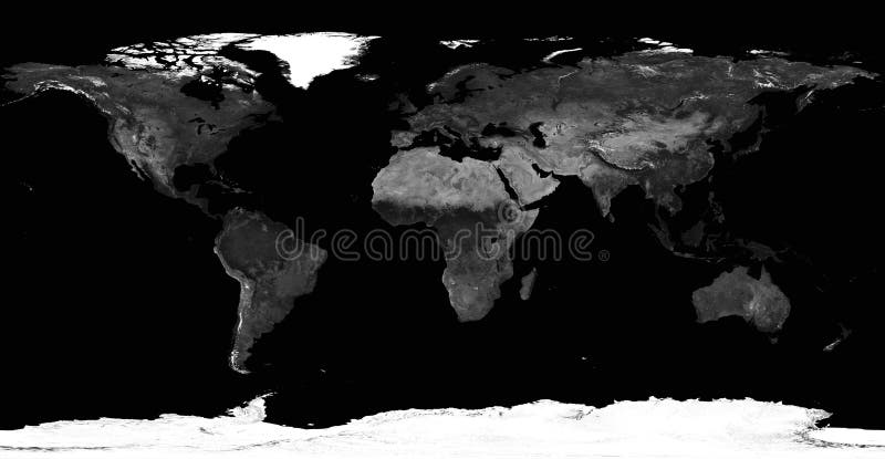 Extra Large Size Physical World Map Illustration. Primary Source ...