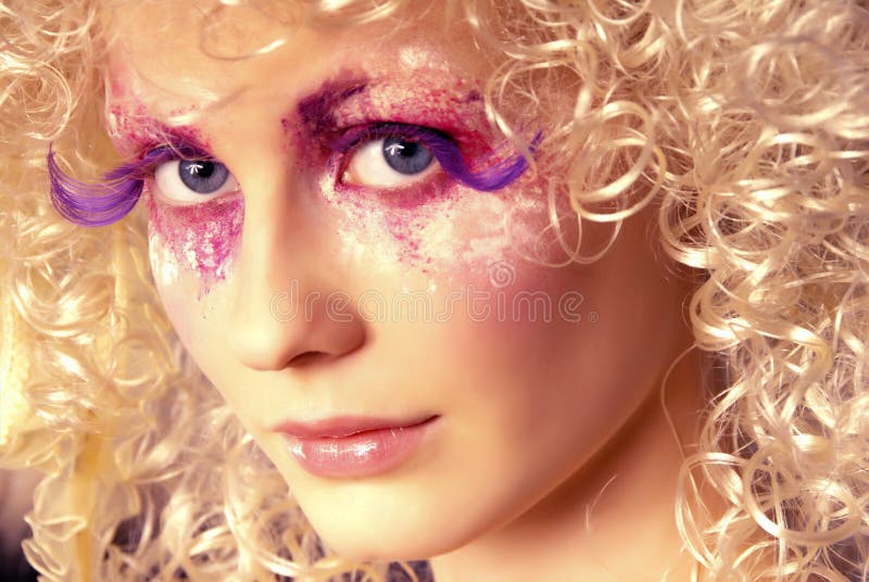 Extra long lashes stock photo. Image of emotion, blond - 3623368