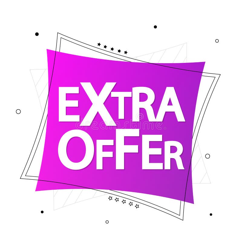 Extra Discount Icon And Shop With 3d Man Stock Illustration ...
