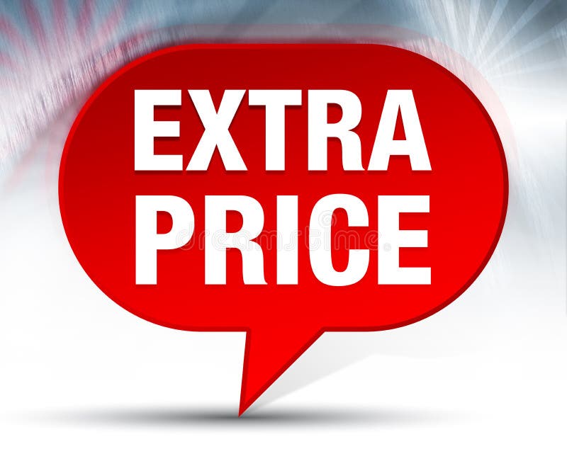 Extra Price Red Bubble Background Stock Illustration - Illustration of ...