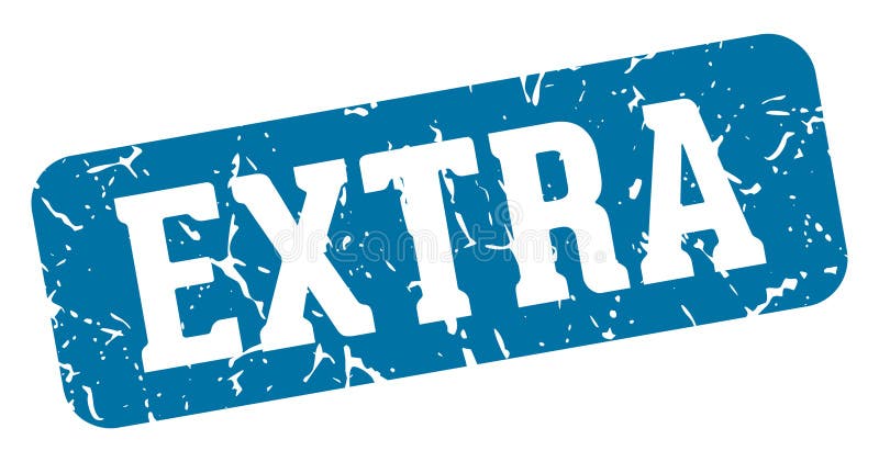 Extra Rectangular Sign. Extra Stamp Stock Vector - Illustration of ...