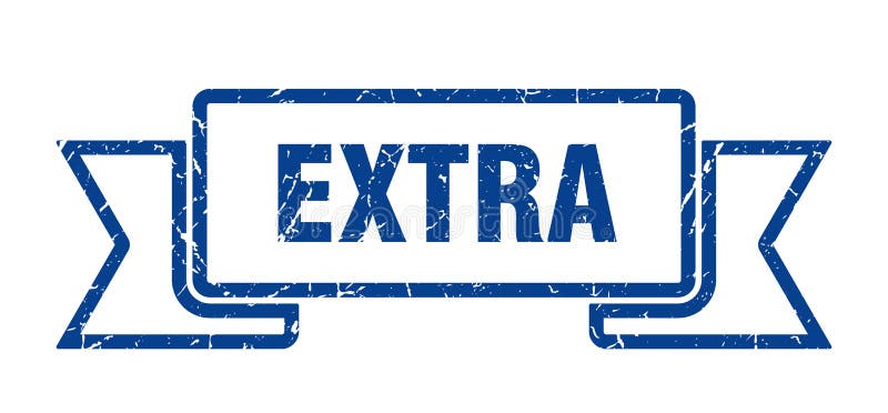 Extra ribbon. stock vector. Illustration of extra, vector - 153528050