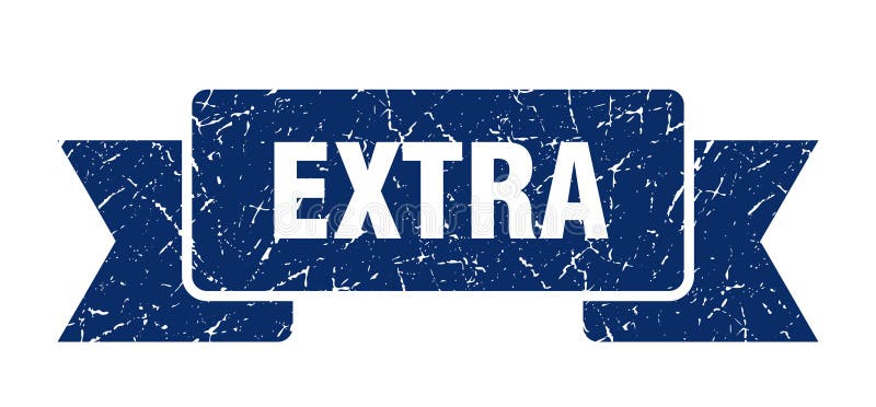 Extra ribbon. stock vector. Illustration of extra, template - 153852573