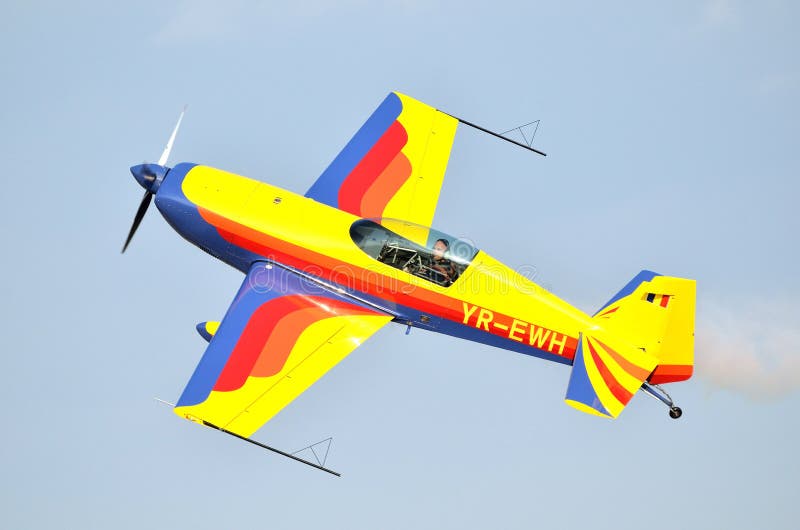 Extreme Aerobatics Extra EA 300L Aircraft in Stunt Flight Wrace ...