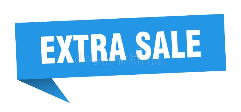 Extra Sale Banner. Extra Sale Speech Bubble Stock Vector - Illustration ...
