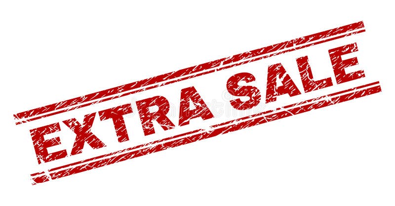 Scratched Textured EXTRA SALE Stamp Seal Stock Vector - Illustration of ...