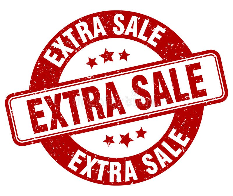 Extra Sale Stamp. Extra Sale Label. Round Grunge Sign Stock Vector ...