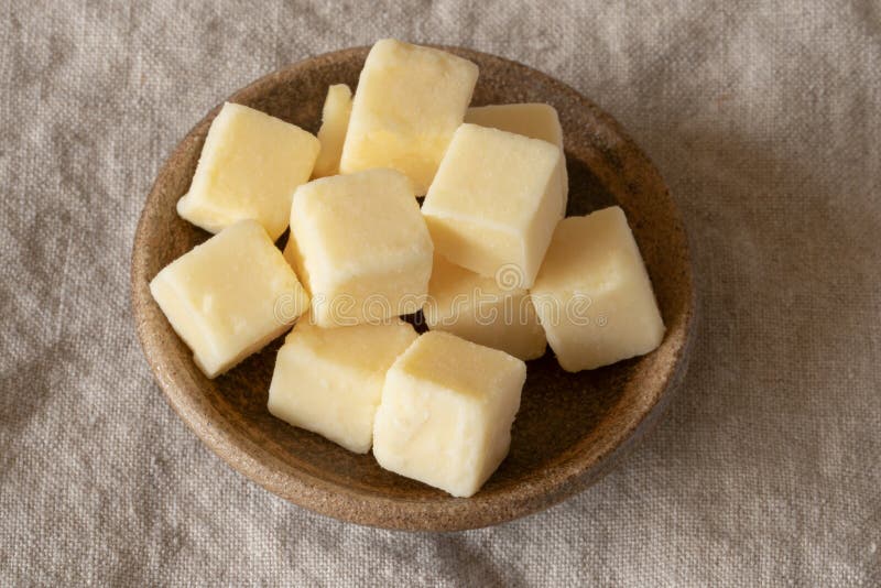 Extra Sharp Cheddar Cheese Cubes in a Bowl Stock Image - Image of food ...