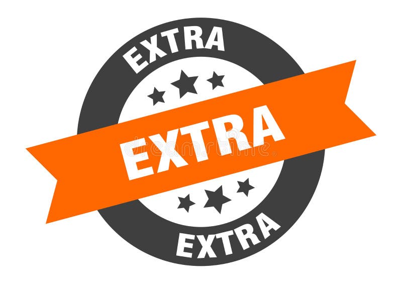 Extra Sign stock illustration. Illustration of design - 6069012