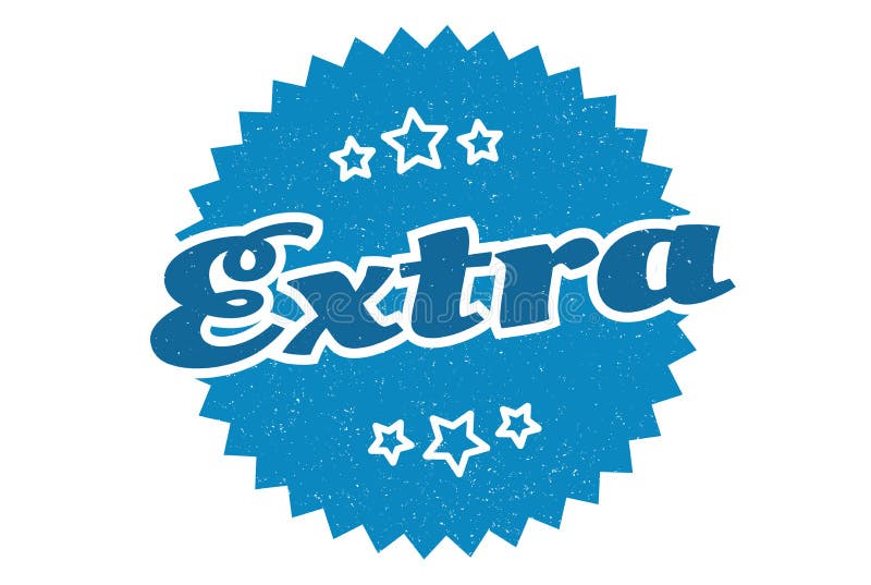 Extra Sign. Extra Vintage Retro Label Stock Vector - Illustration of ...