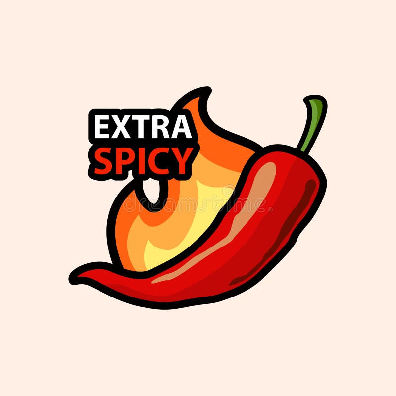 Vintage Extra Spicy Poster. Stock Vector - Illustration of meal, food ...