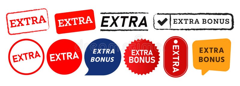 Extra Square Circle Stamp and Speech Bubble Label Sticker Sign for ...