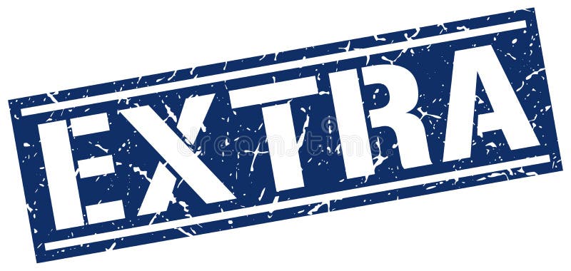 Extra stamp stock vector. Illustration of isolated, label - 120114722