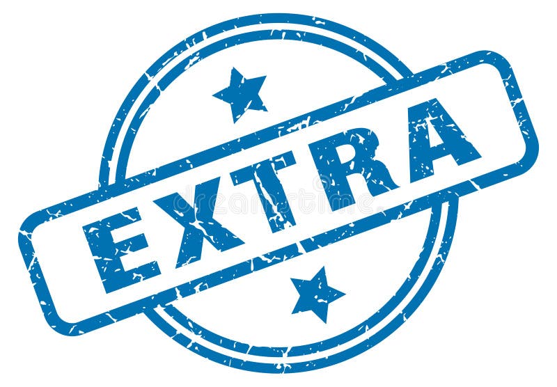 Extra stamp stock vector. Illustration of grungy, rubber - 148244218