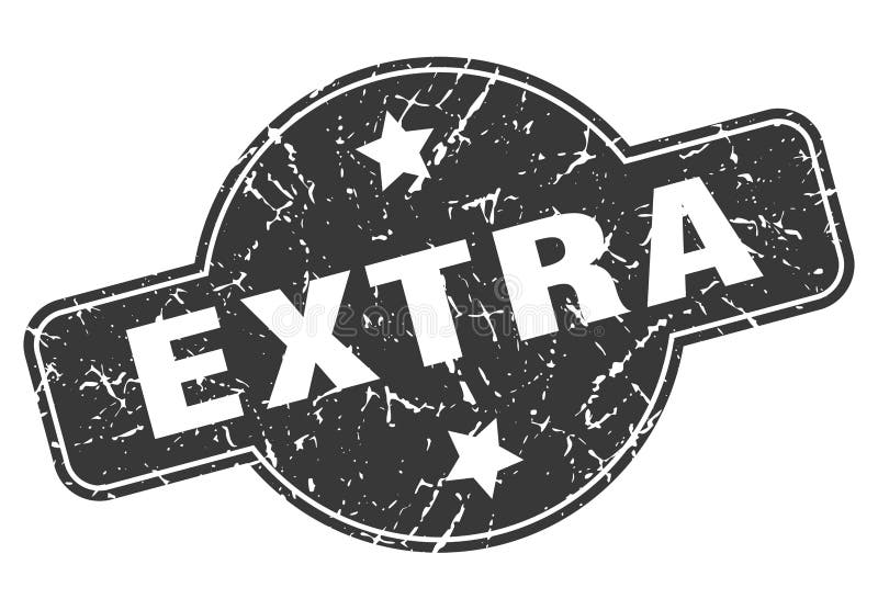 Extra stamp stock vector. Illustration of sticker, rubber - 148426905