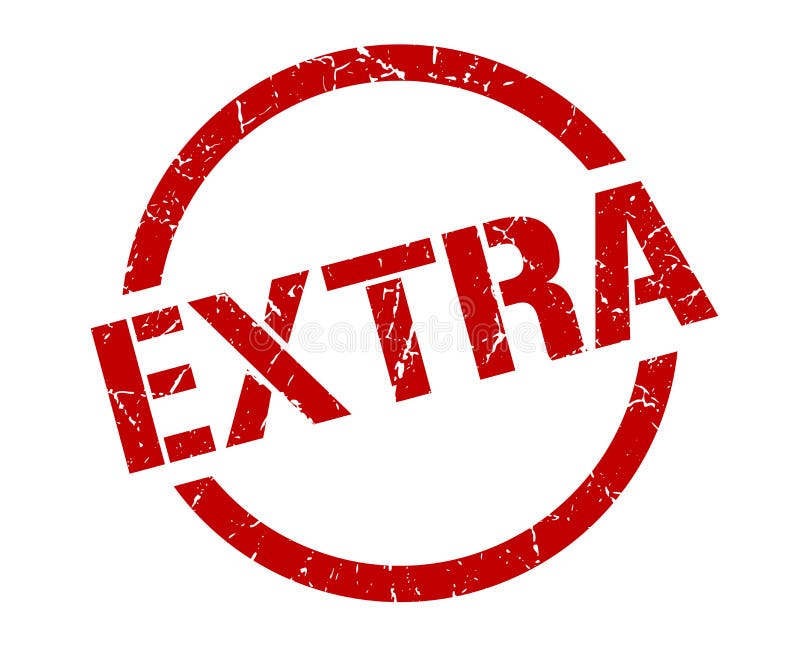 Extra stamp stock vector. Illustration of stencil, template - 136944047